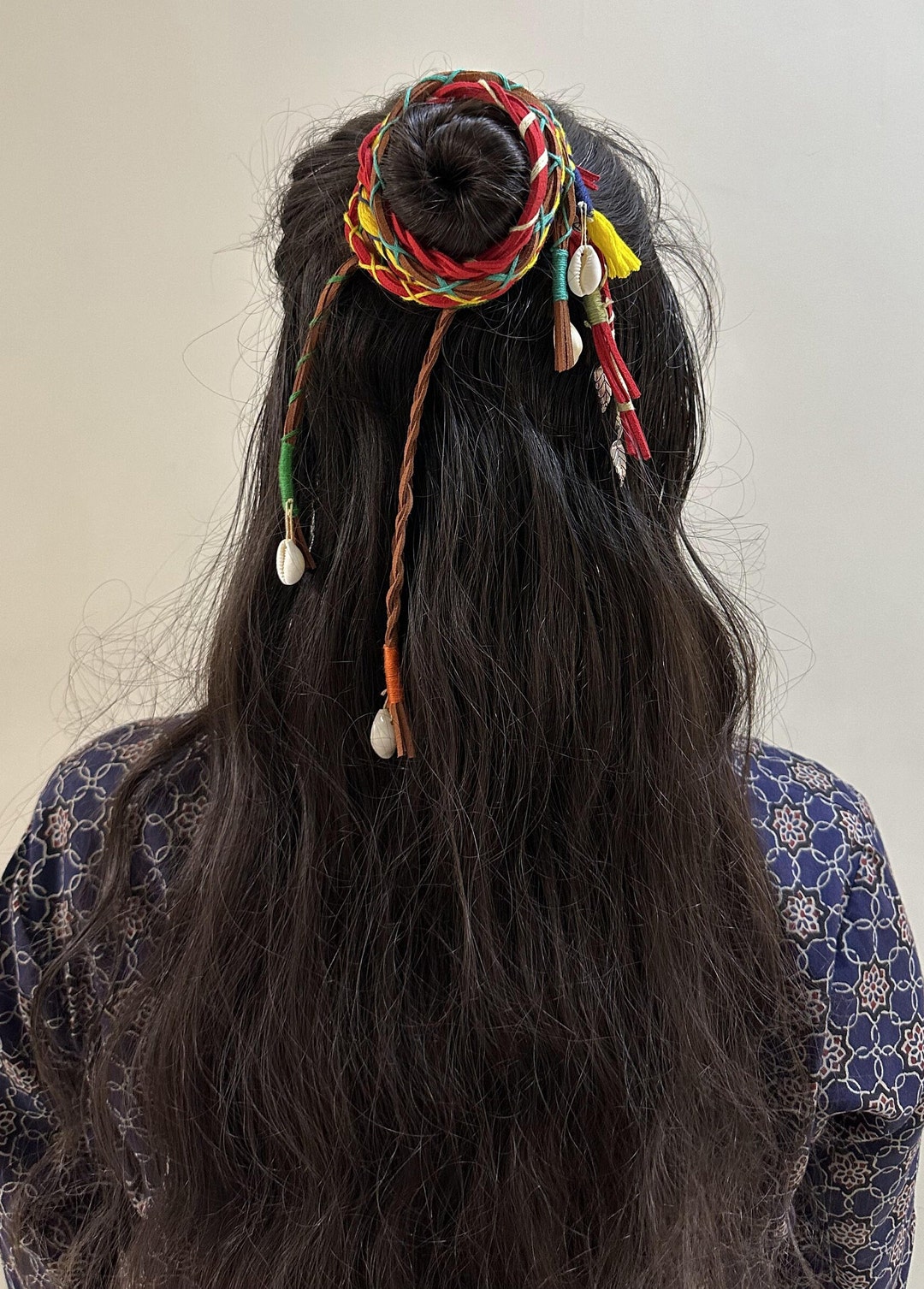 Leather Hairwrap Braids Hair Extensions Hippie Style Boho Style Hair ...