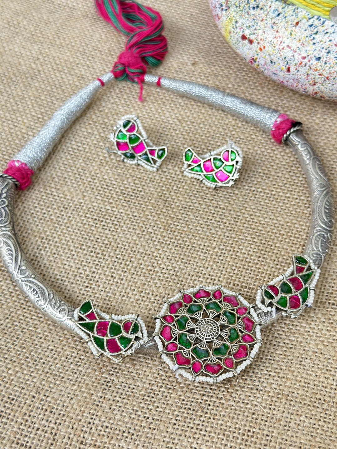 Fusion Hasli,german Silver Jewelry,silver Hasli,ethenic Fusion Jewelry ...