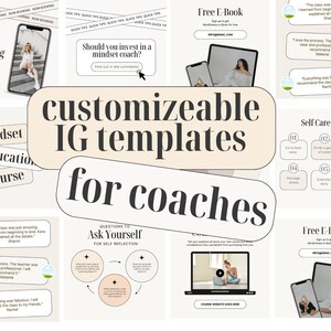 Instagram Posts for Coaches, IG Feed Post Templates for Course Creators ...