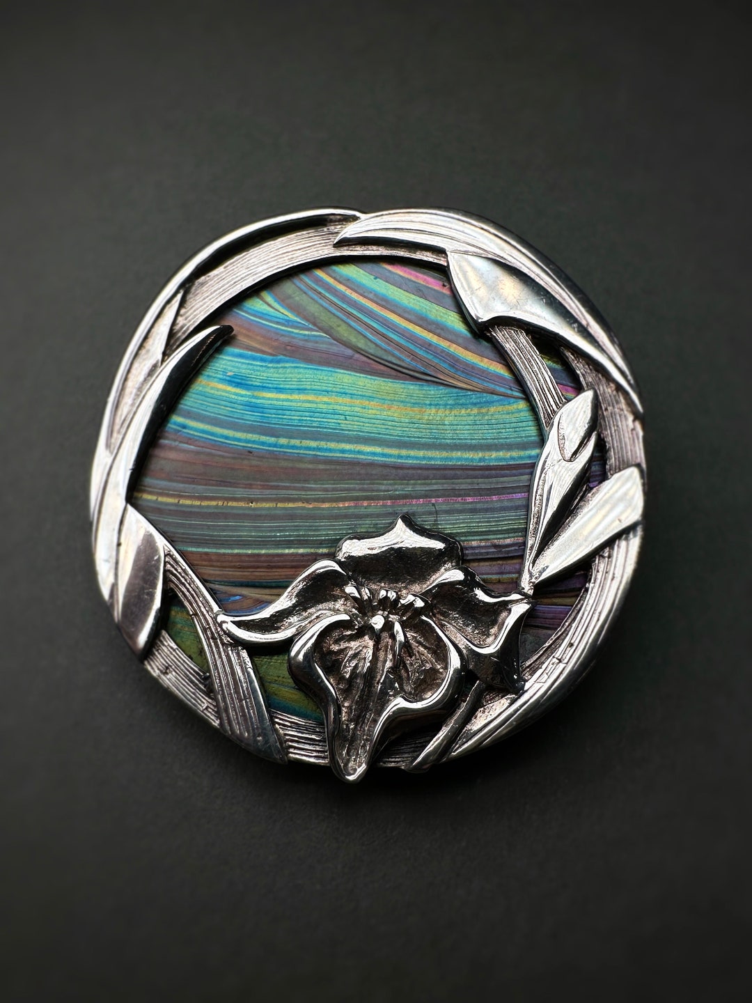 Rare Scottish Art Nouveau Pat Cheney John Ditchfield Glass Sterling ...