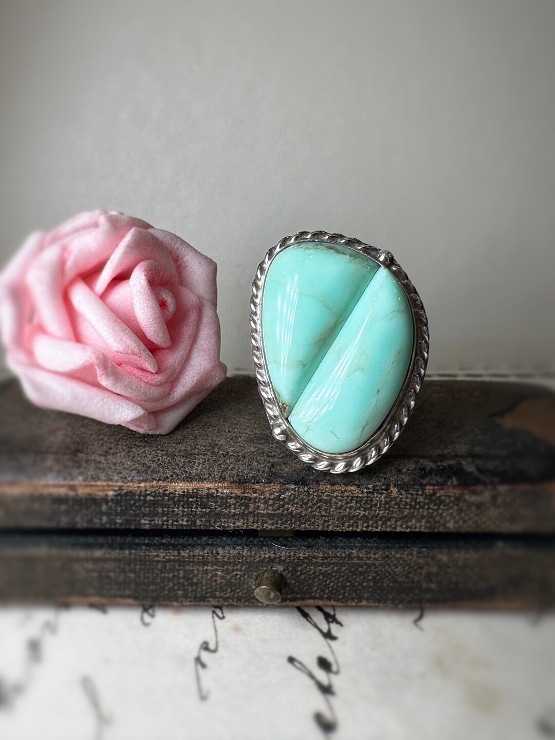 Beautiful Massive Vintage Whitney Kelly Sterling Silver Pale Green ...