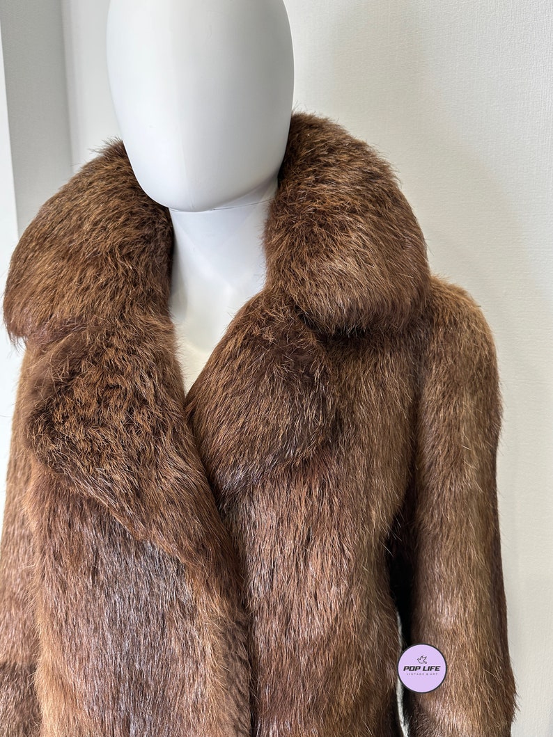 Vintage Rich Long Hair Beaver Natural Fur Short Coat Jacket - Etsy