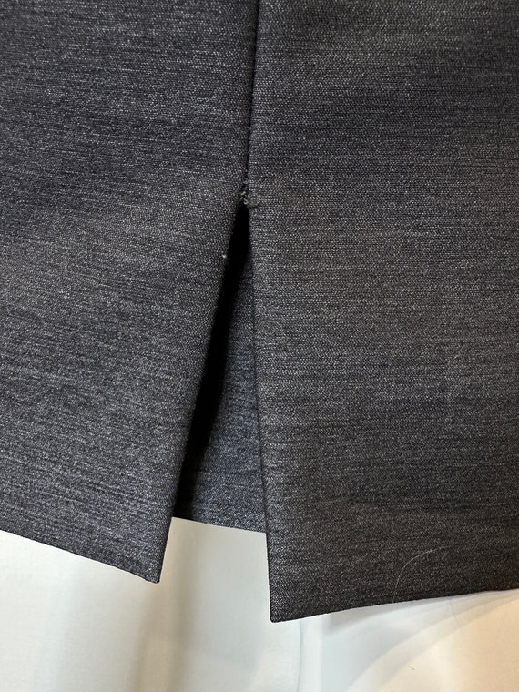 Chic Vintage 1960s DIOLEN Wool Blend Grey Sheath Dres… - Gem