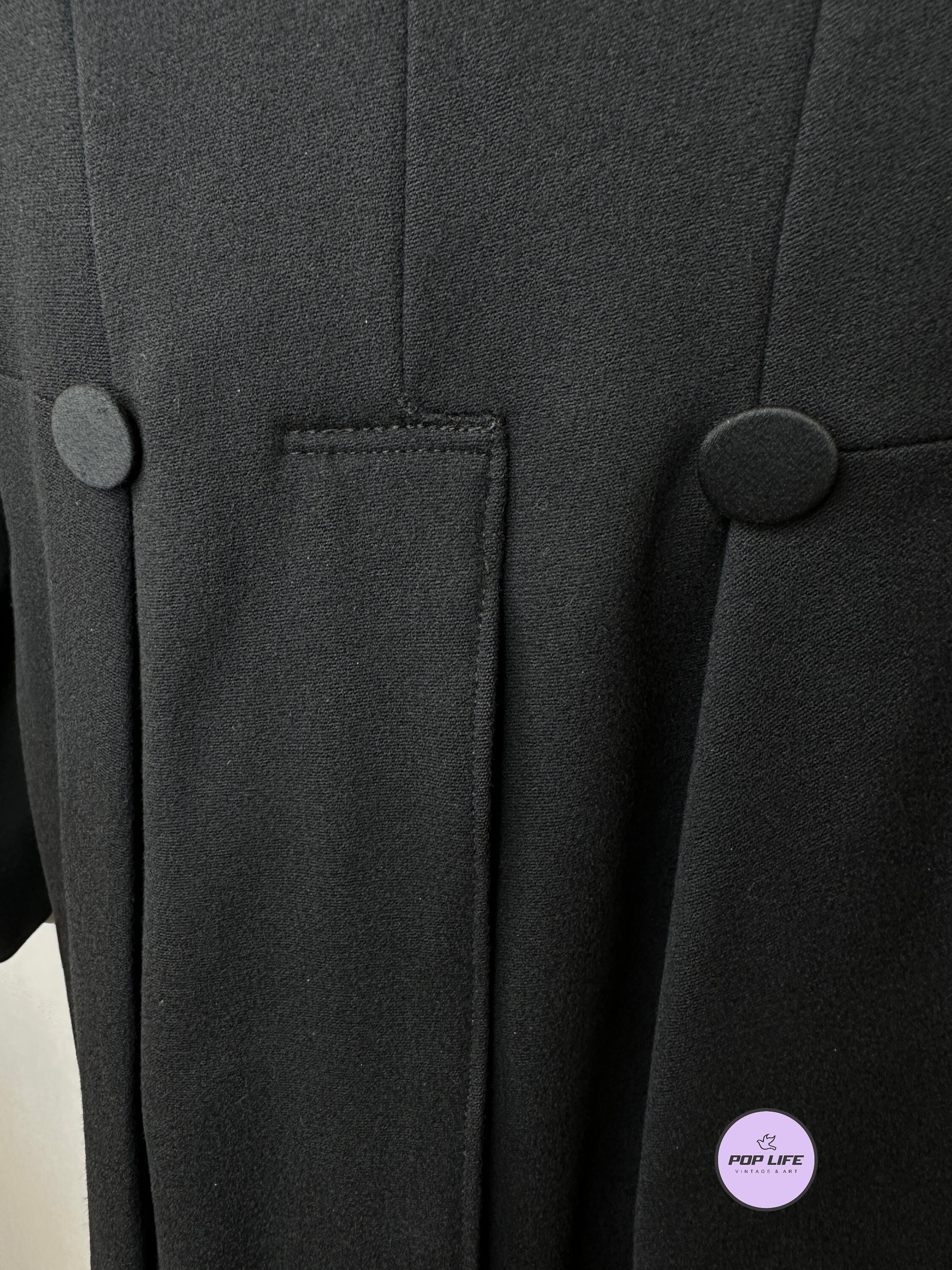 Antique Victorian Era Totally Hand Sewn Black Barathea Wool - Etsy