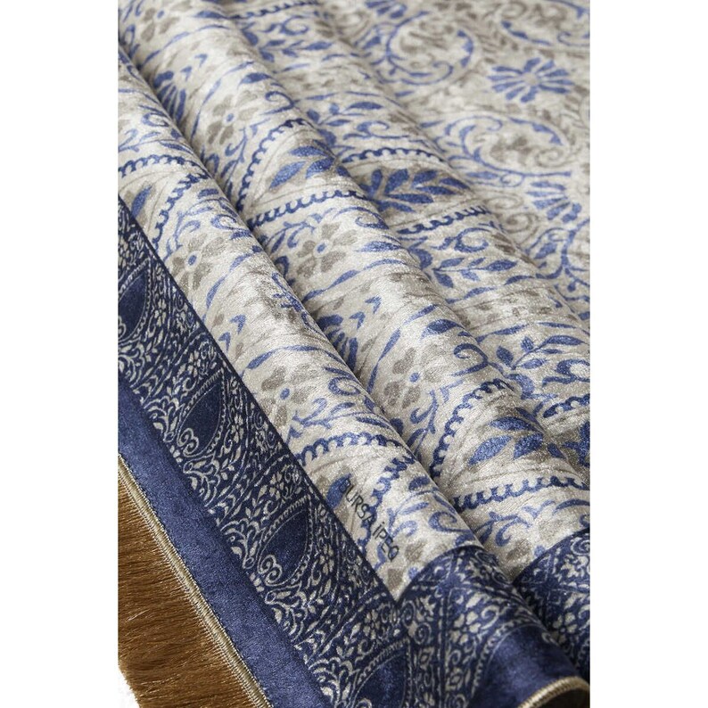 Navy Blue Luxury Prayer Rug Prayer Rug for Muslim Prayer - Etsy