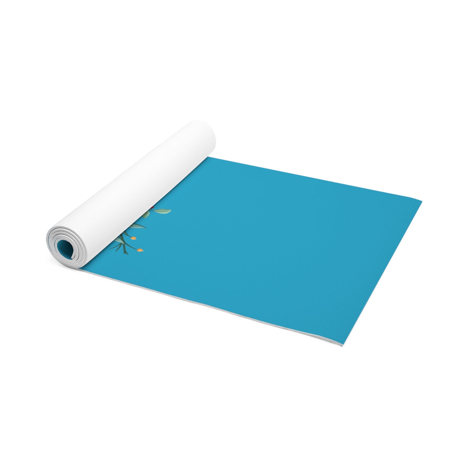 Blue Yoga Mat, Pilates Mat, Fitness Pad, Meditation Mat, Spiritual ...
