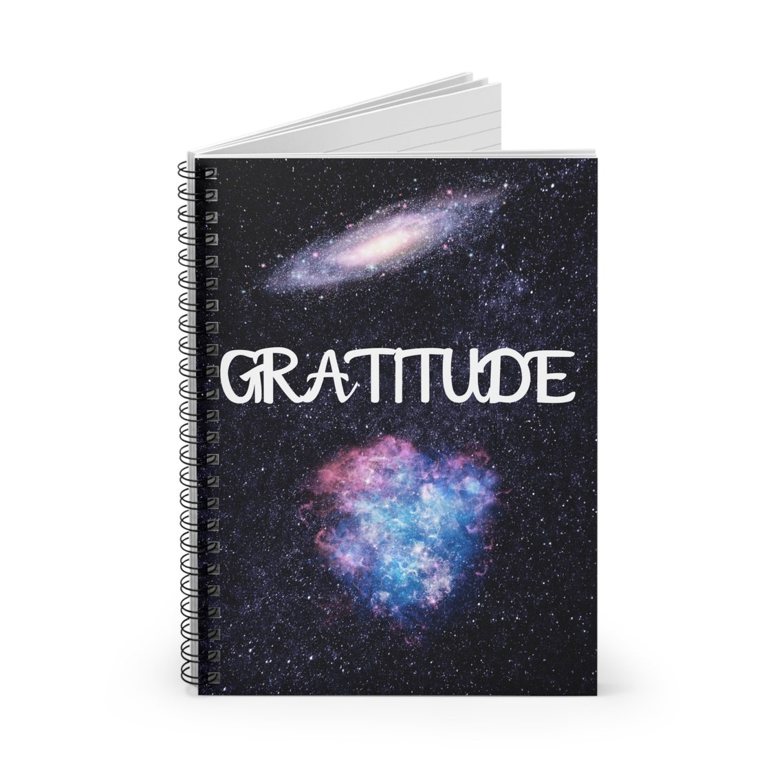Gratitude Universe A5 Notebook Spiral, Galaxy Fashion,, Spiritual ...