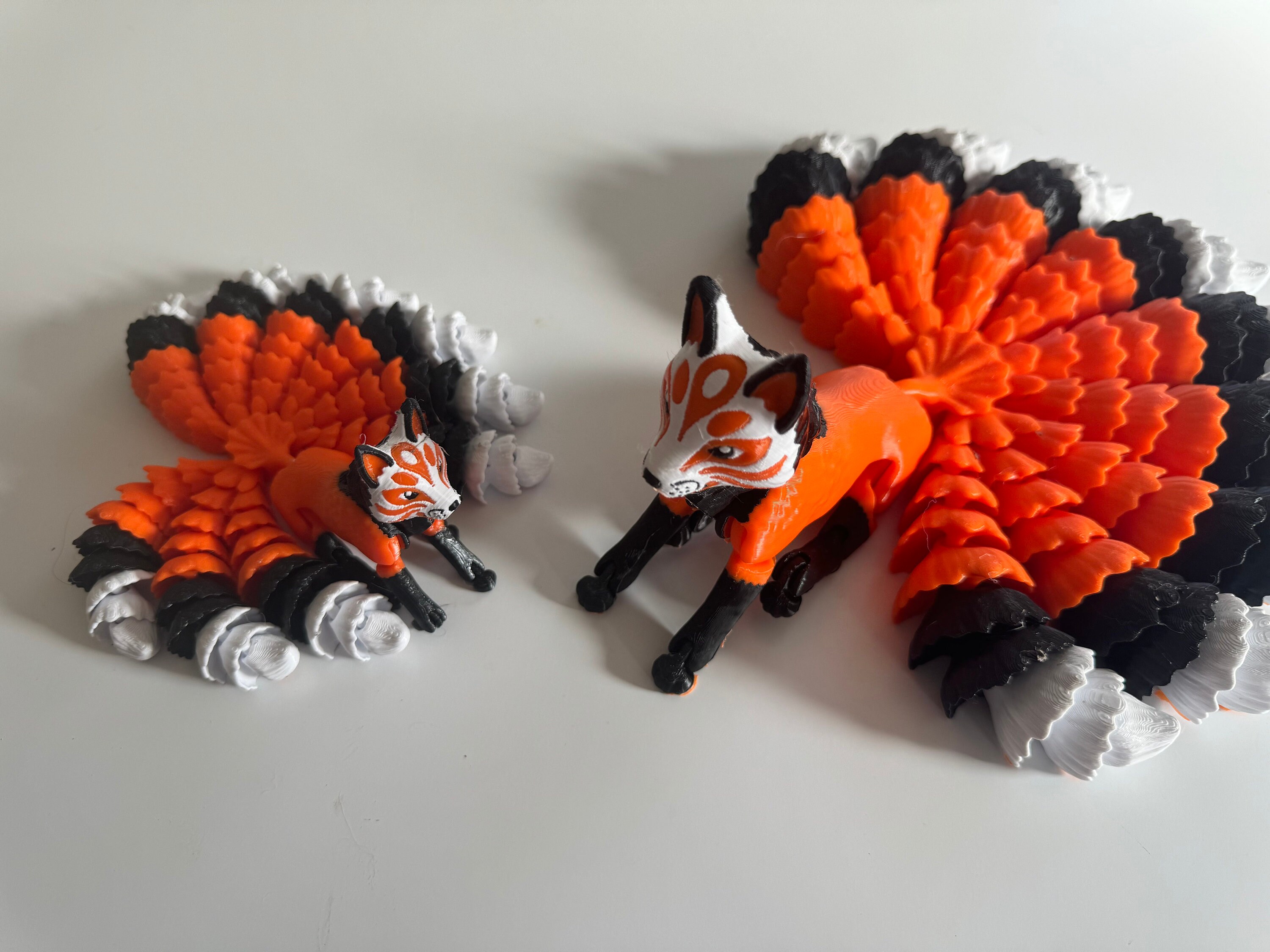 Articulated 3D Printed Multi-color Kitsune - Etsy