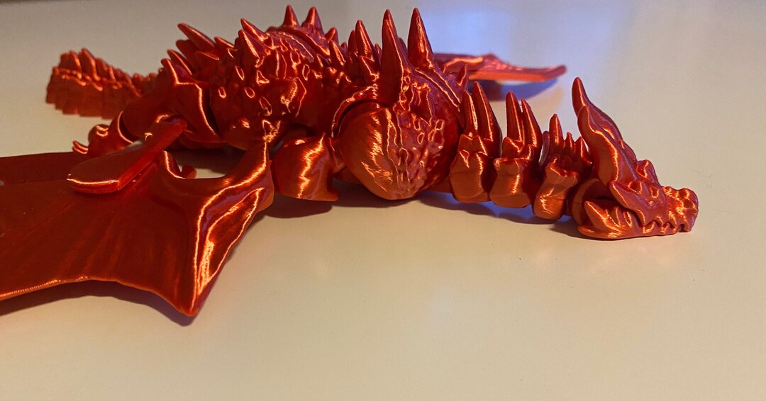 Articulated 3D Printed Dragon - Etsy