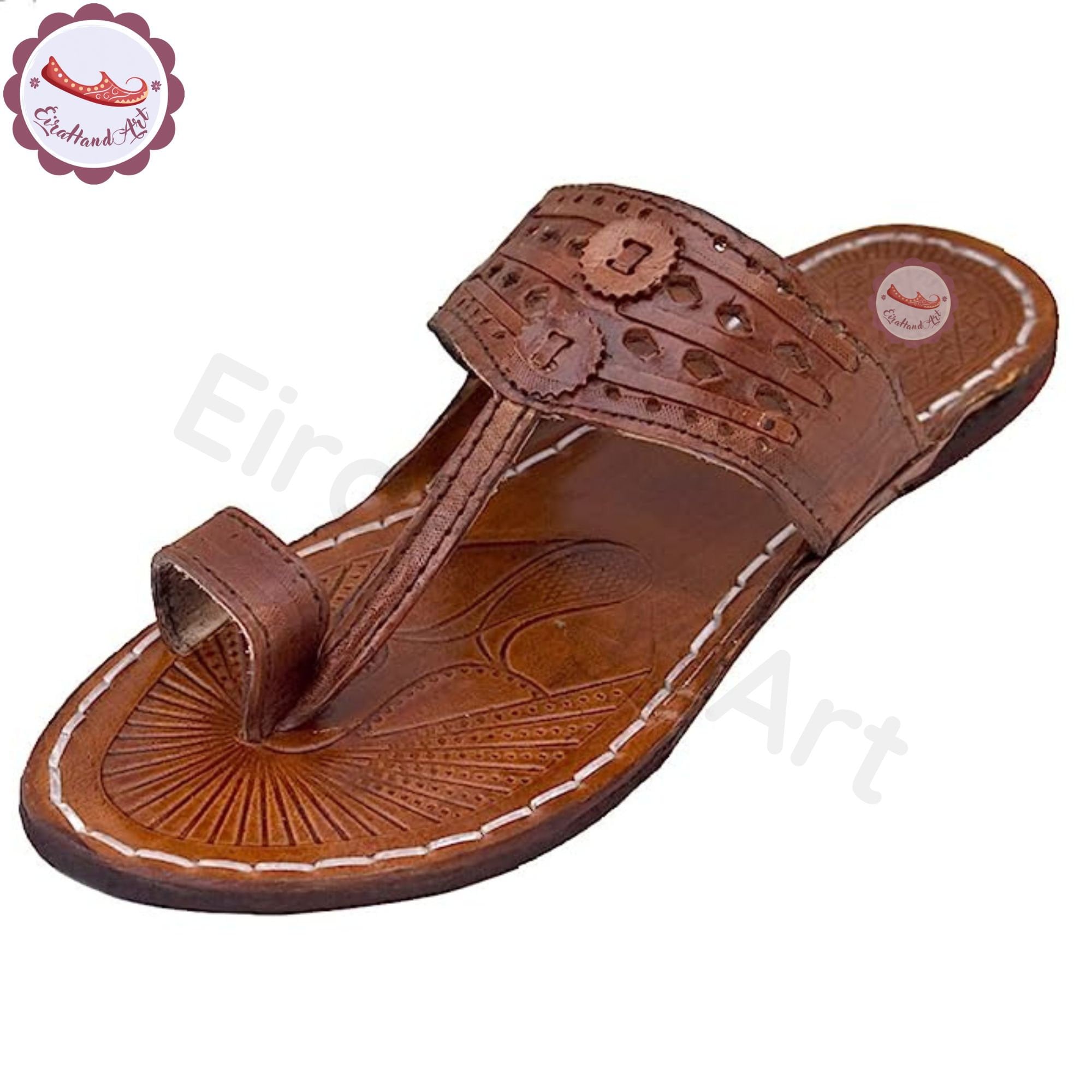 Kolhapuri Mens Sandal Indian Ethnic Chappal Eirahandart - Etsy