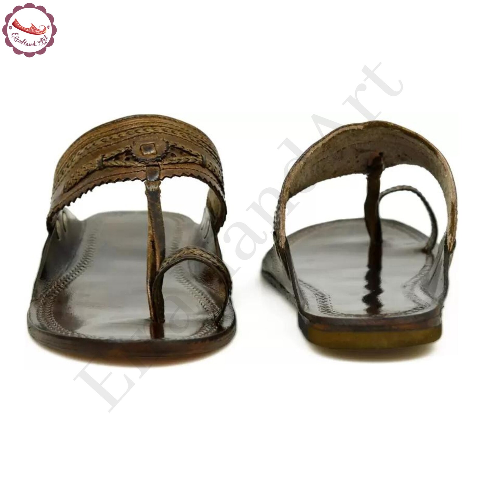 Indian Kolhapuri Chappal | Flats Footwear Slipper |sandals Ethnic Shoes ...