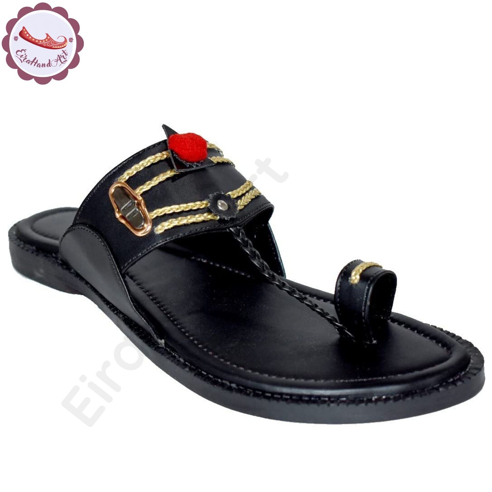 Indian Kolhapuri Chappal Flats Footwear Slipper sandals Ethnic Shoes ...