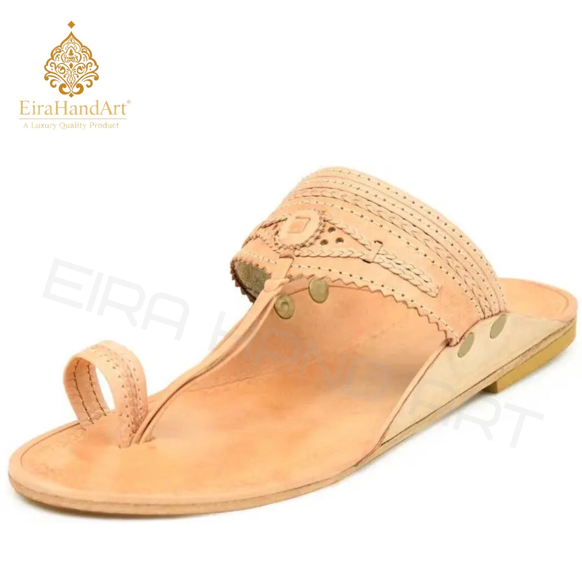 Indian Kolhapuri Chappal | Flats Footwear Slipper |sandals Ethnic Shoes ...