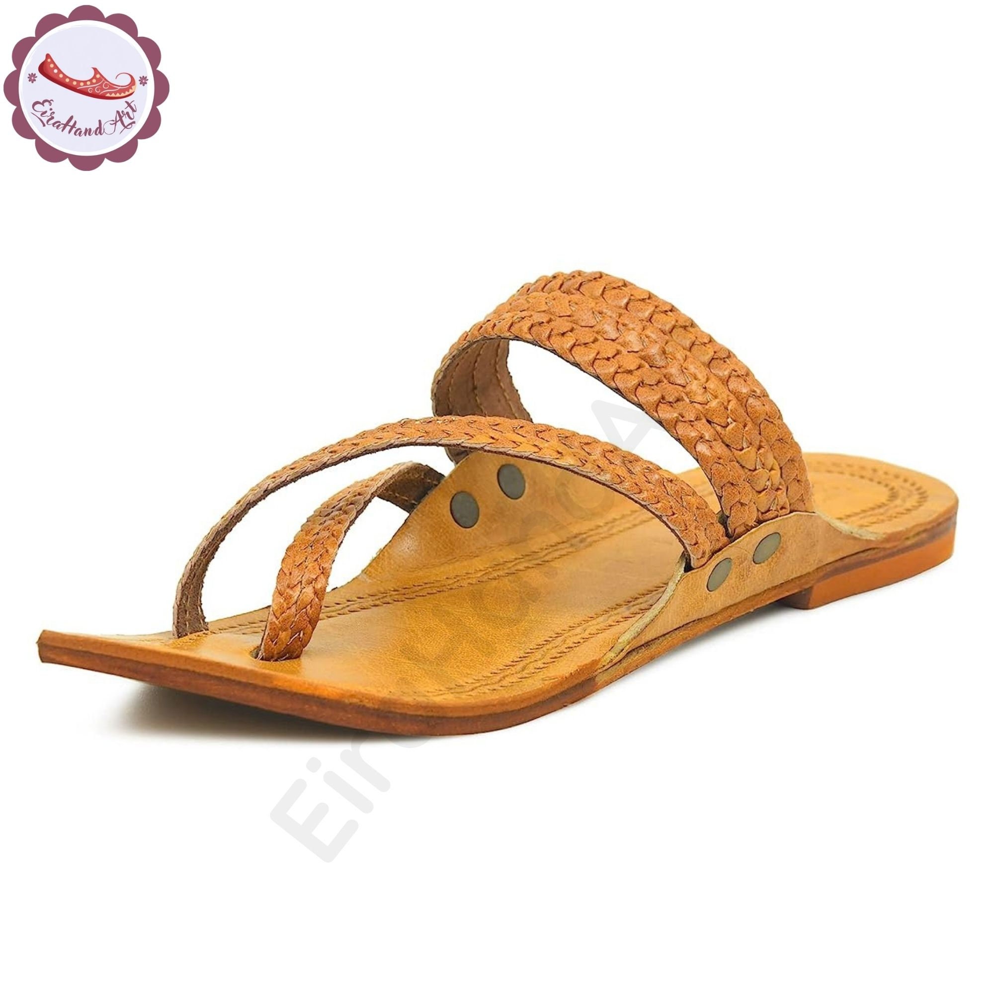 Kolhapuri Chappals for Men, Leather Slippers for Men, Unisex Jesus ...
