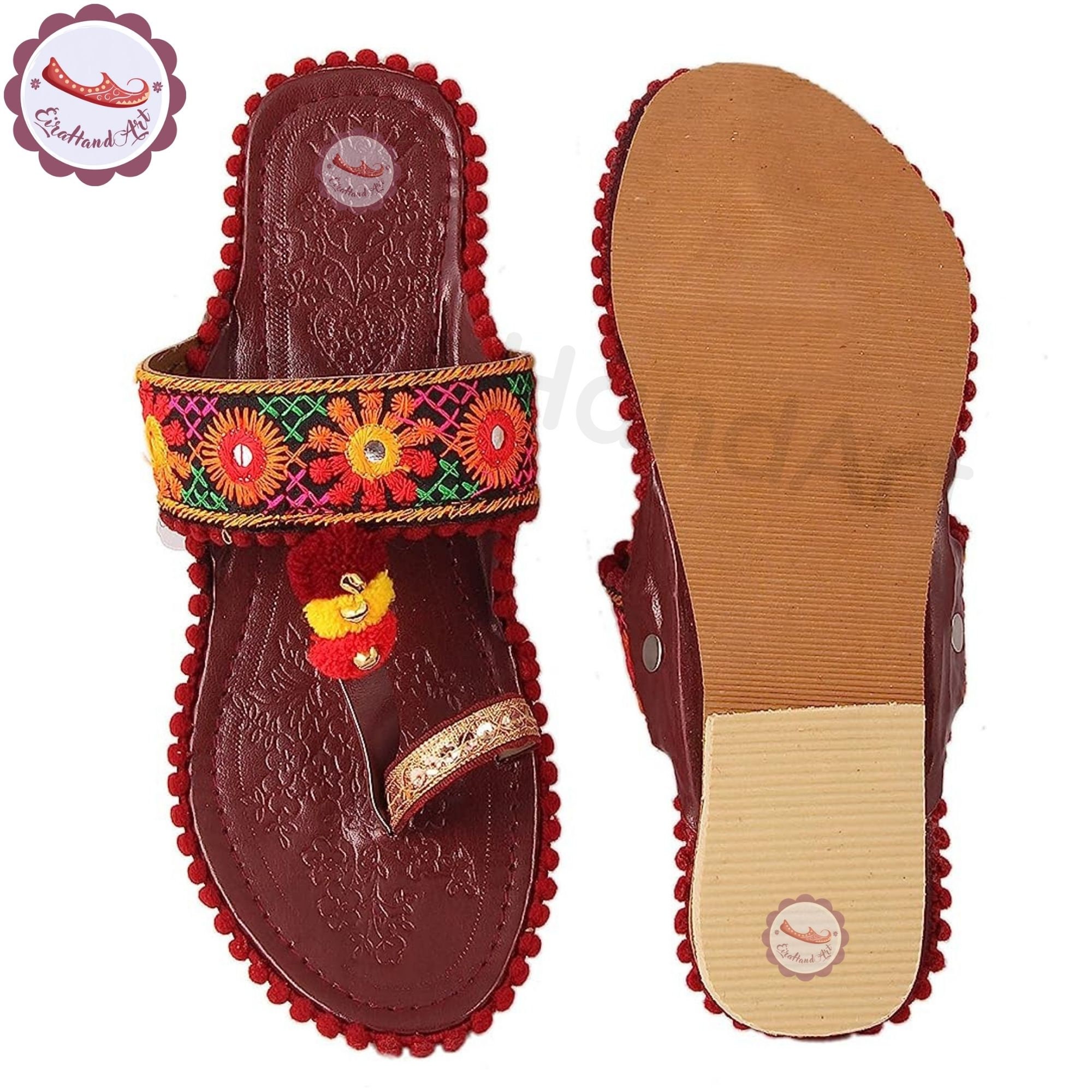 Rajasthani Jaipuri Kolhapuri Ethnic Jutti for Women, Womens Girls ...