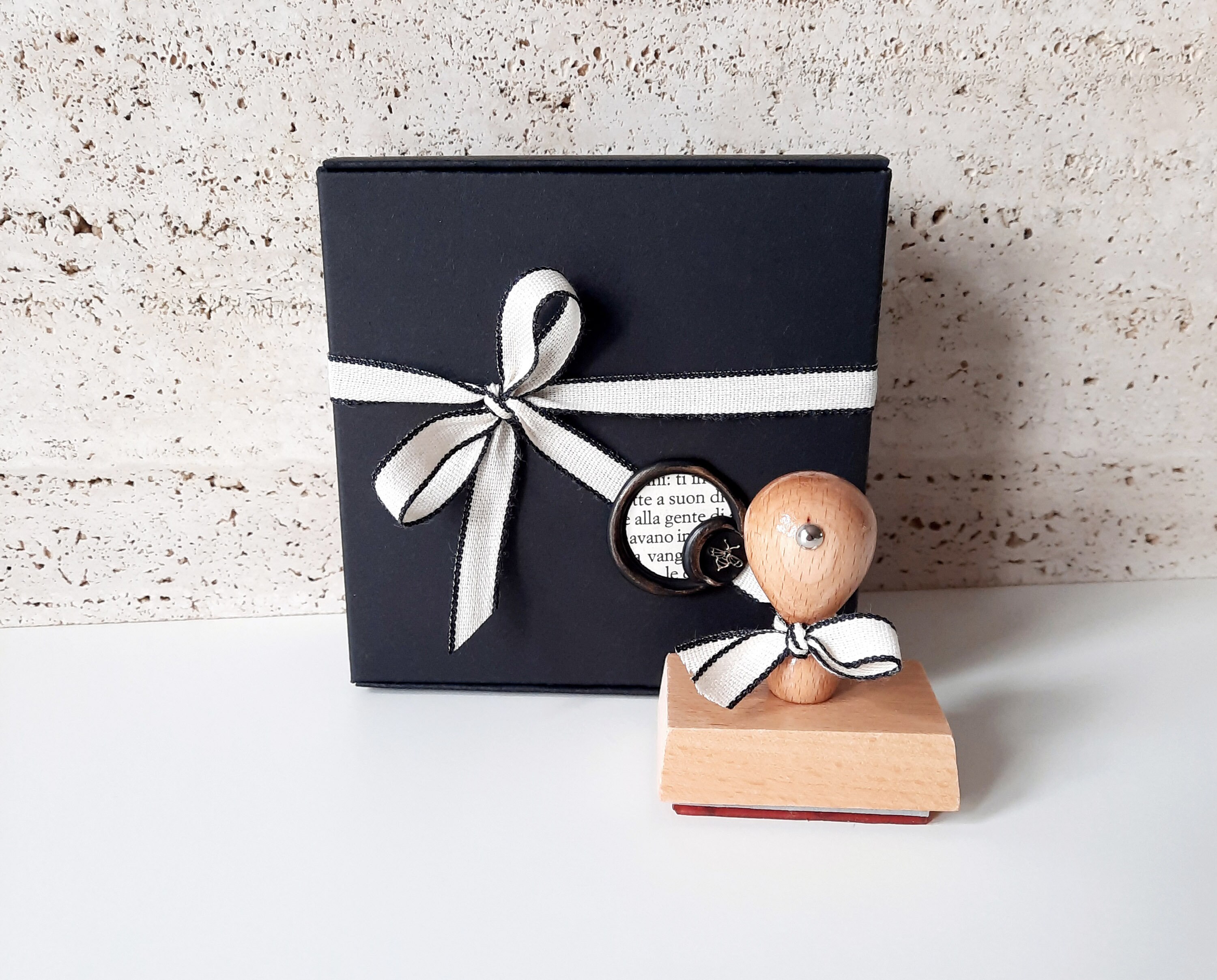 Custom Monogram Book Stamp Library Gift Stamp Book Lover Gift Box ...