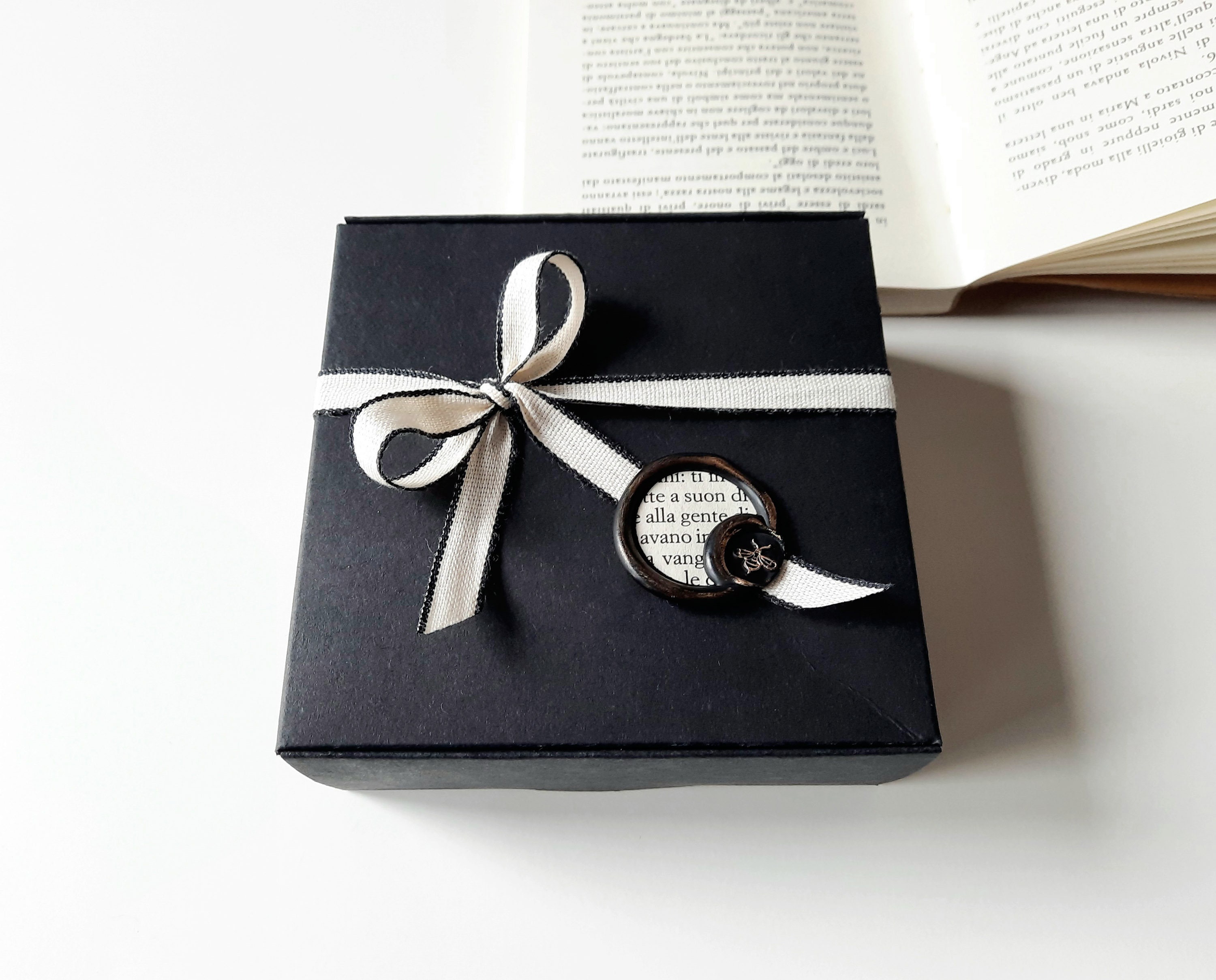 Custom Monogram Book Stamp Library Gift Stamp Book Lover Gift Box ...