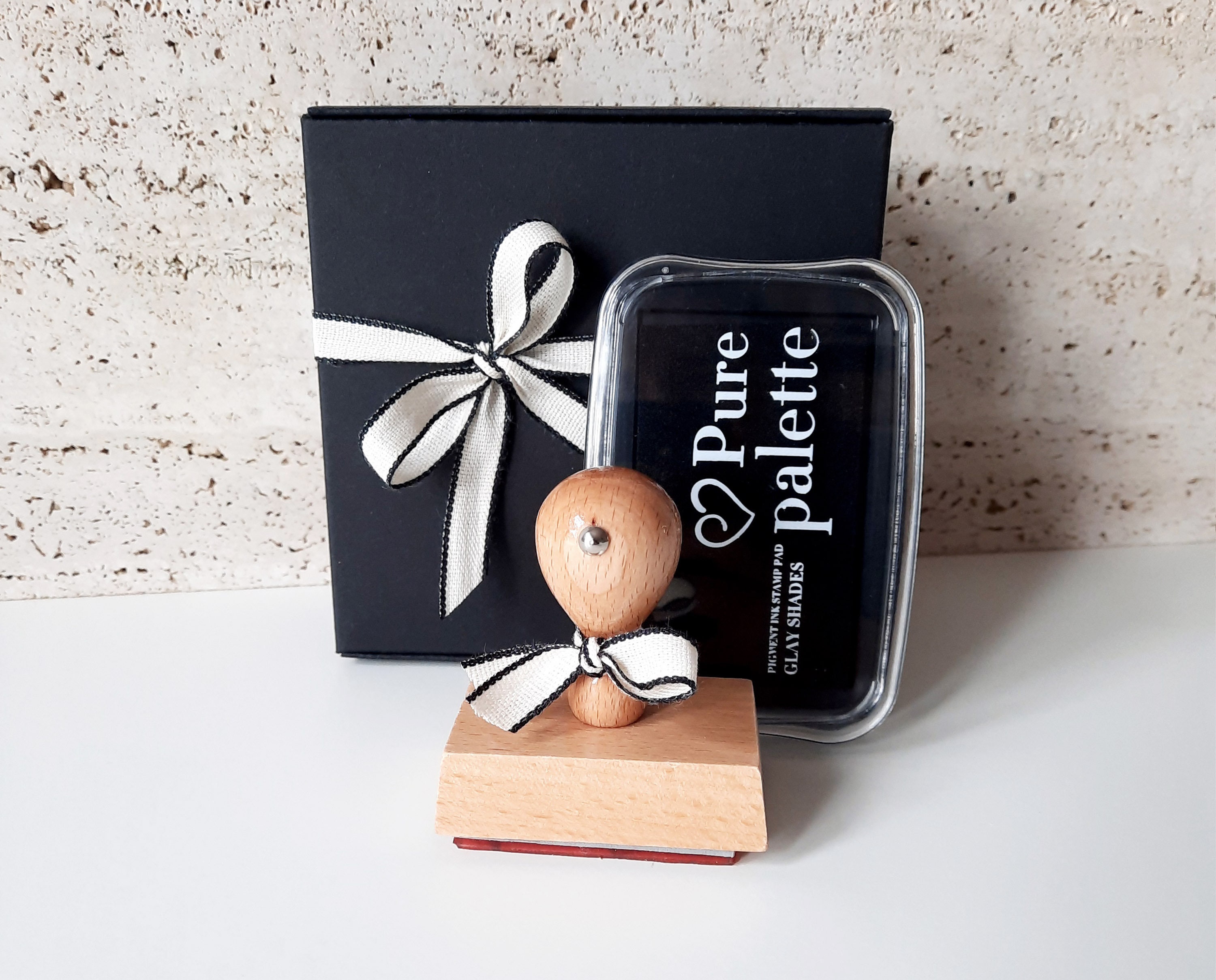 Custom Monogram Book Stamp Library Gift Stamp Book Lover Gift Box ...