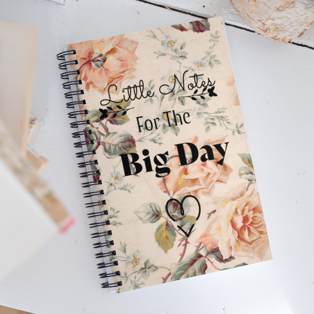 Wedding Note Taking Spiral Notebook - Etsy