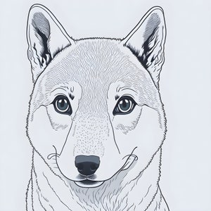 5 Coloring Pages of Cute Dogs | Adults&kids | Digital Download ...