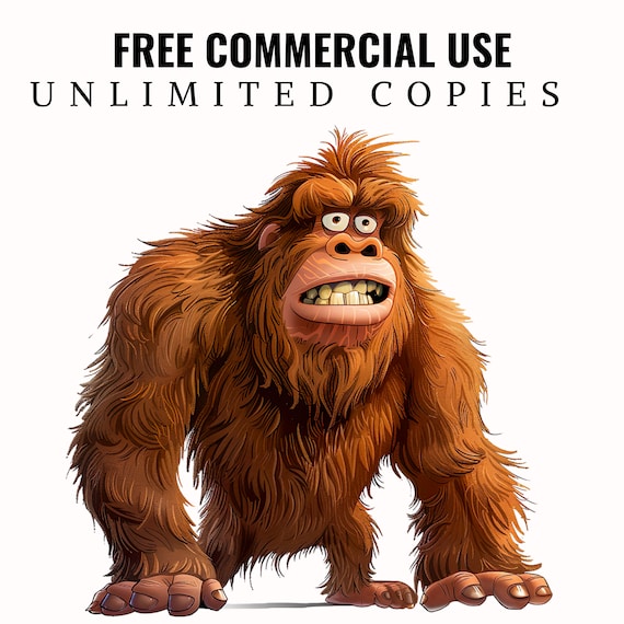 Funny Cartoon Sasquatch