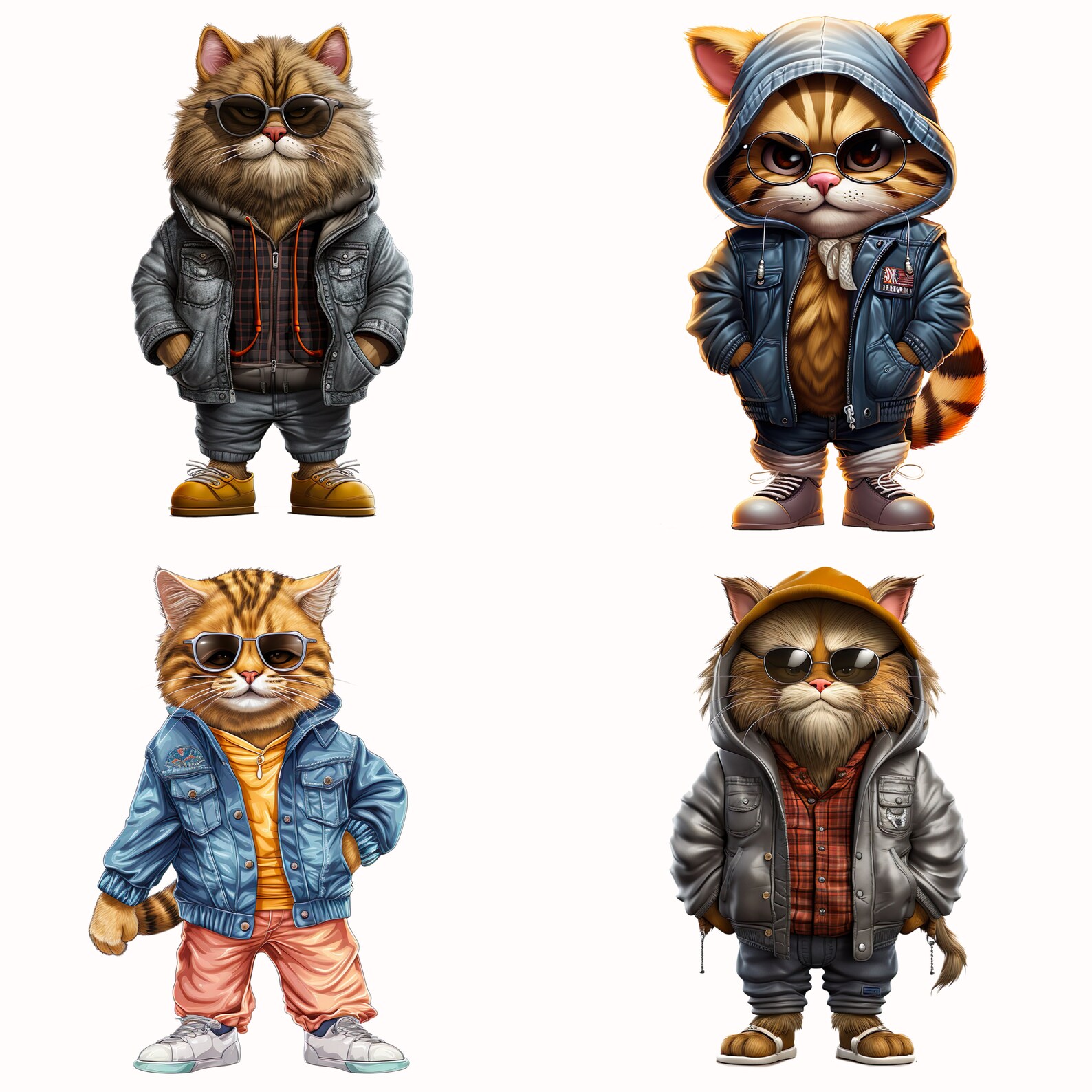 Cool Cat With Sunglasses Clipart, Funny Cartoon Sunglasses Cat PNG ...