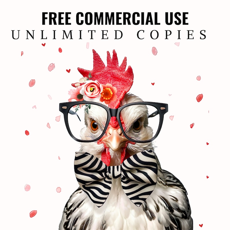 Funny Chicken Portrait Clip Art, Watercolor Hilarious Hen Face Illustration PNG, Eccentric ...