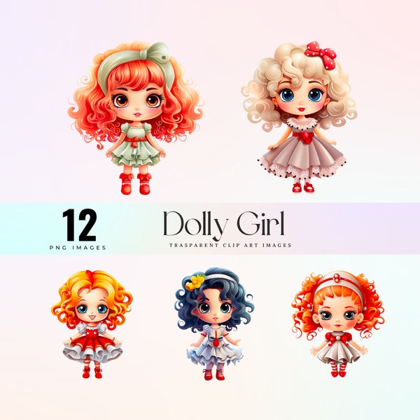 Doll Clip Art - Etsy