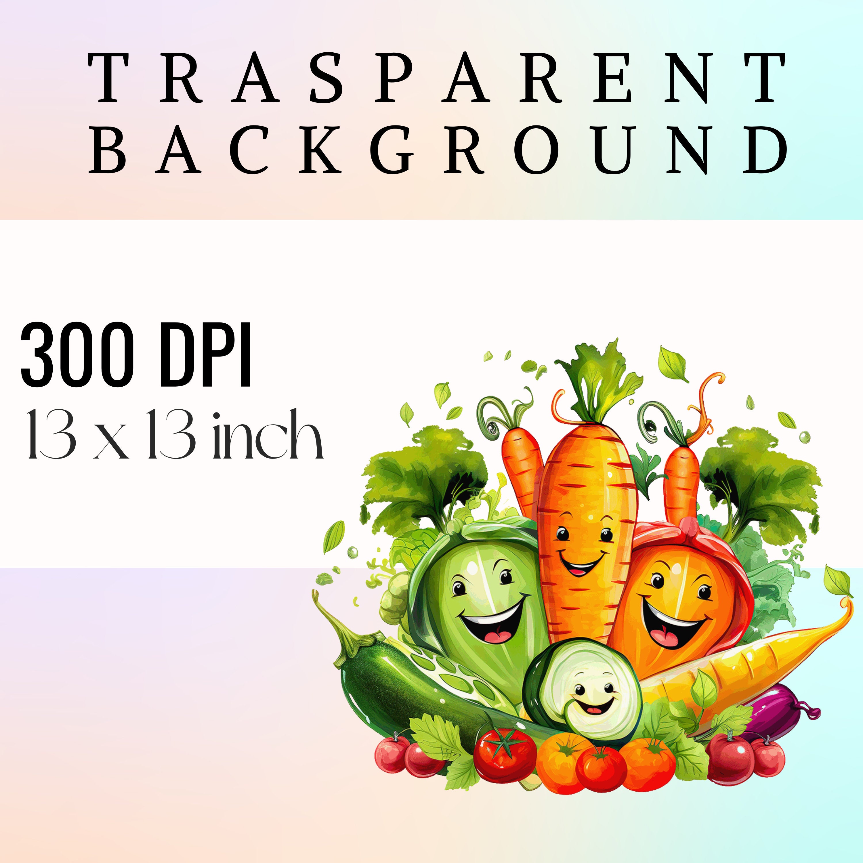 Vegetarian Party Clip Art, Watercolor Veggie Delights Illustration PNG ...