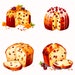Panettone Pandoro Clip Art: Festive Italian Dessert PNG (digital ...