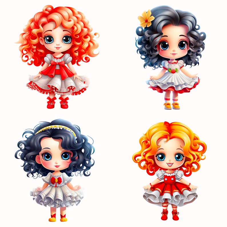 Tiny Doll Clip Art Cute Cheerleader Png Clip Art Cute Doll Graphic Art Doll World
