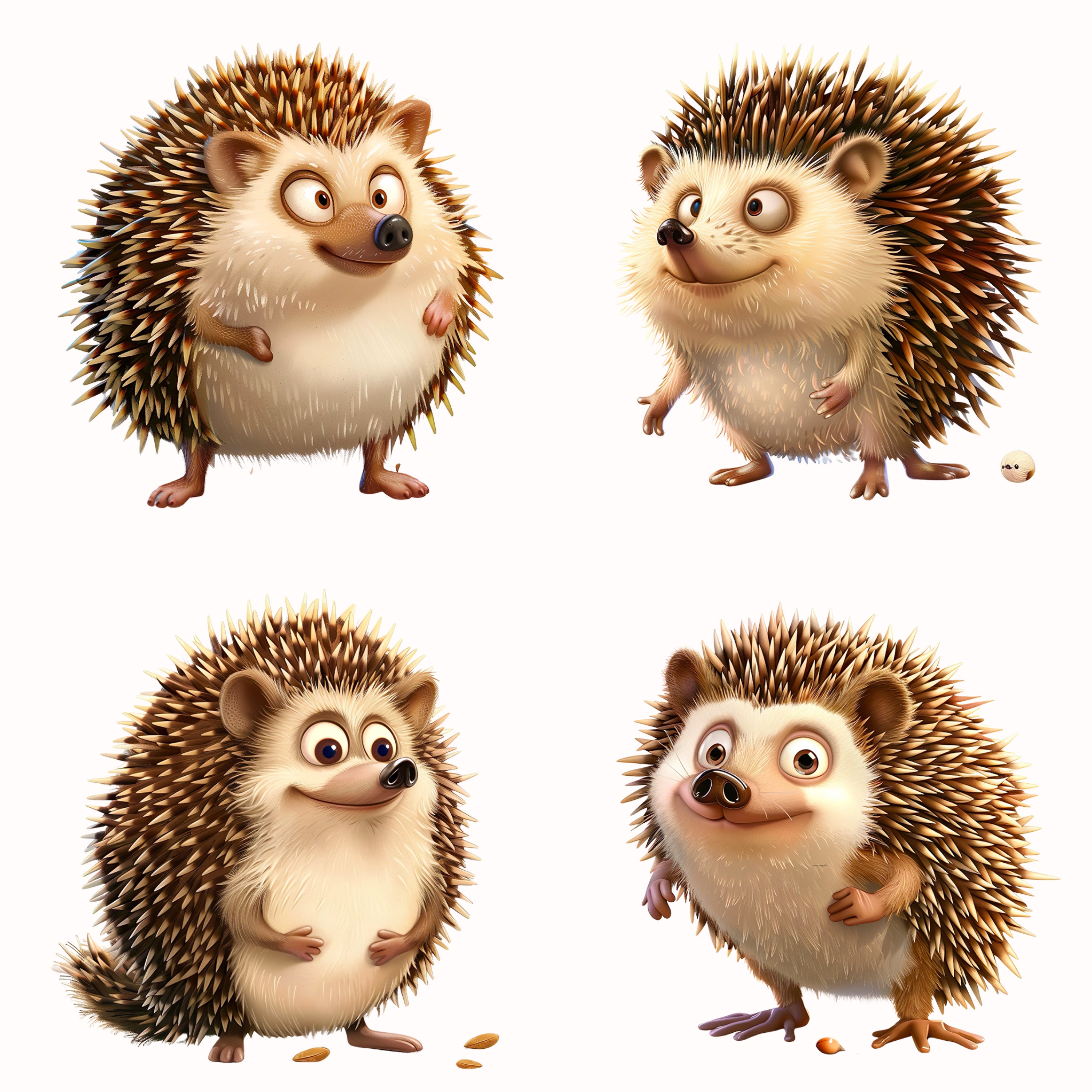 Funny Hedgehog Clip Art, Watercolor Mini Hedge Illustration PNG ...