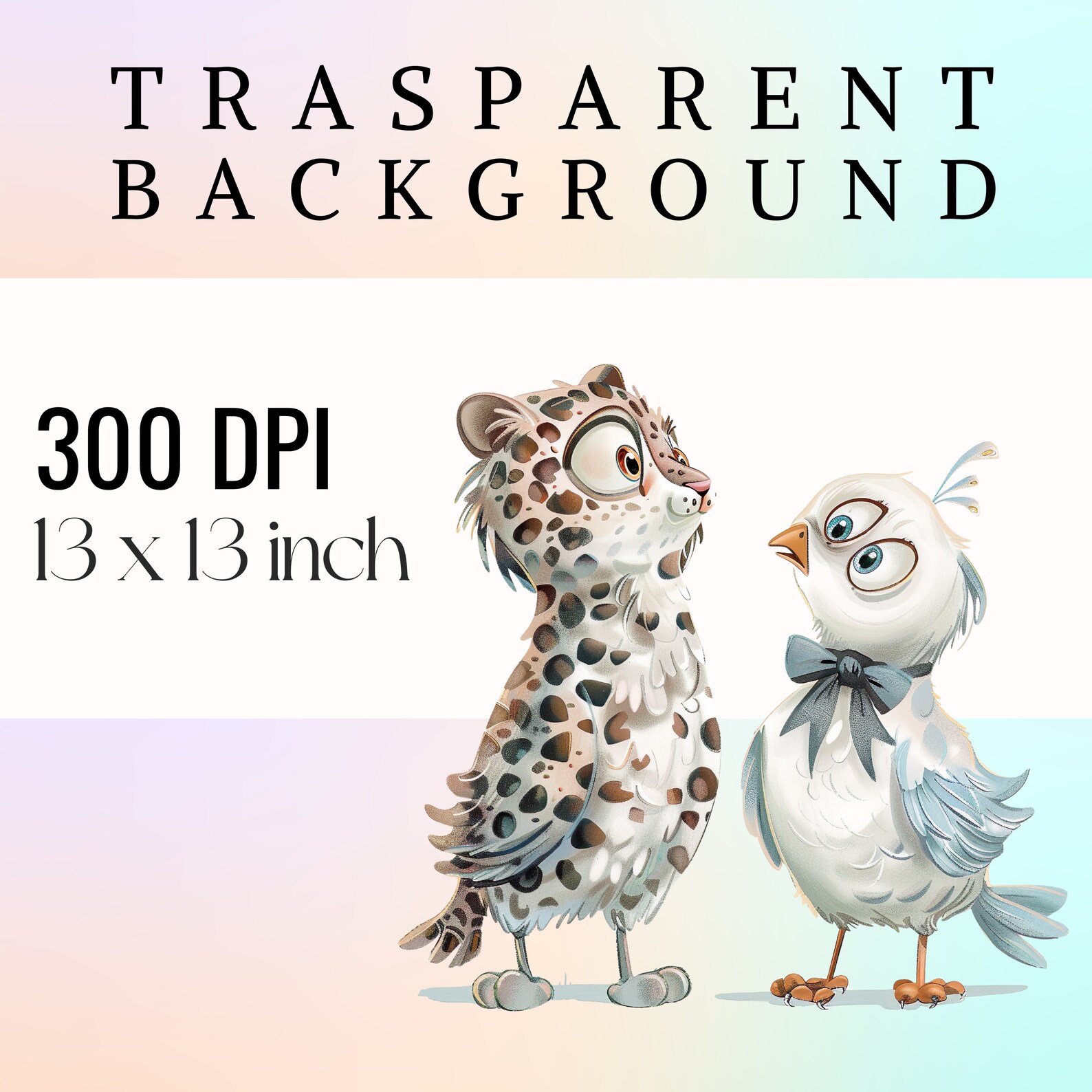 Funny Doves Clip Art, Watercolor Amusing Pigeons Illustration PNG ...