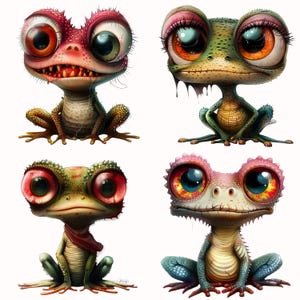 Cute Chibi Toad Clip Art, Cartoon Amphibian Clipart, Adorable Frog PNG ...