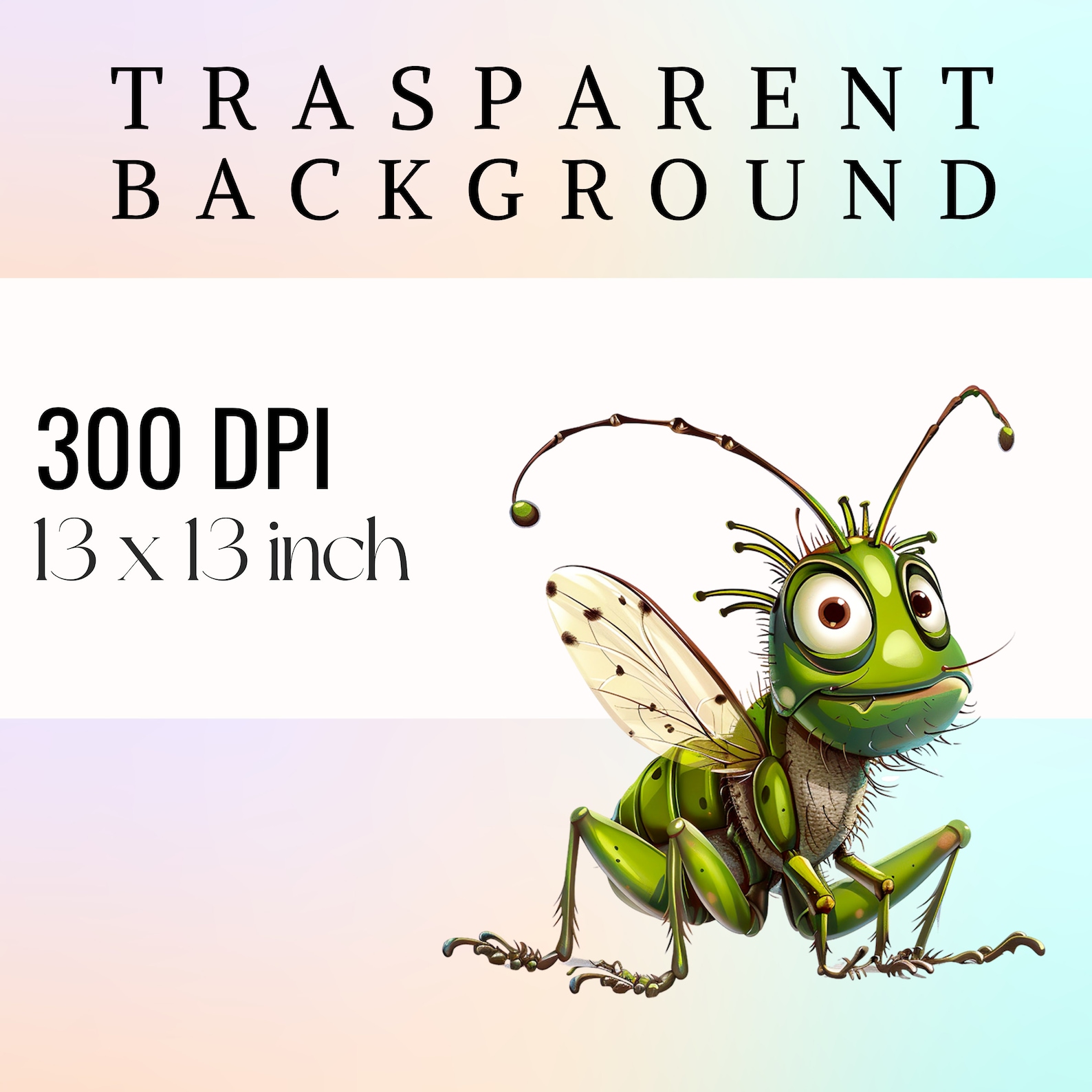 Funny Insect Clip Art, Watercolor Whimsical Bugs Illustration PNG ...