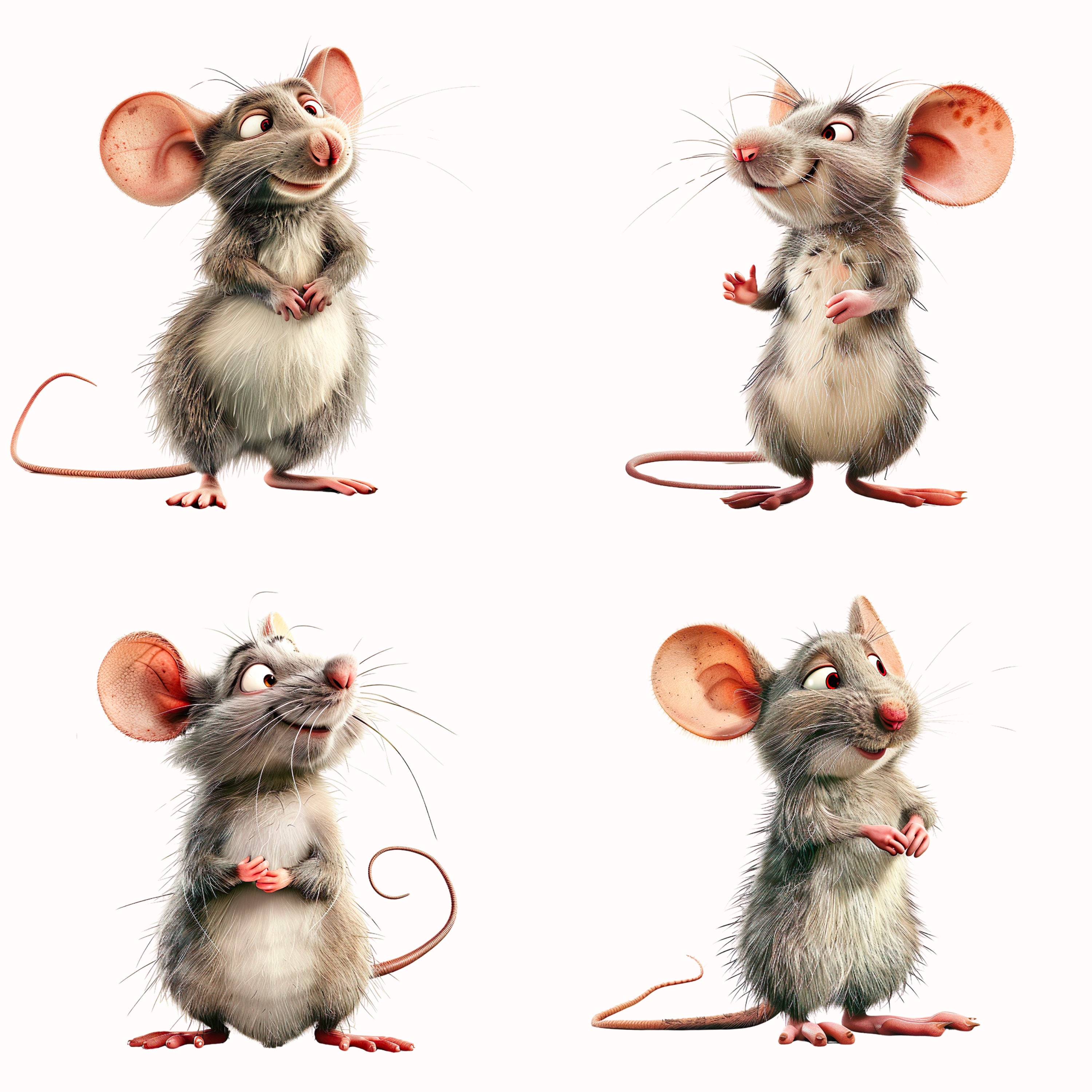 Quirky Mouse Clip Art, Tiny Mouse Cartoon Illustration PNG, Eccentric ...