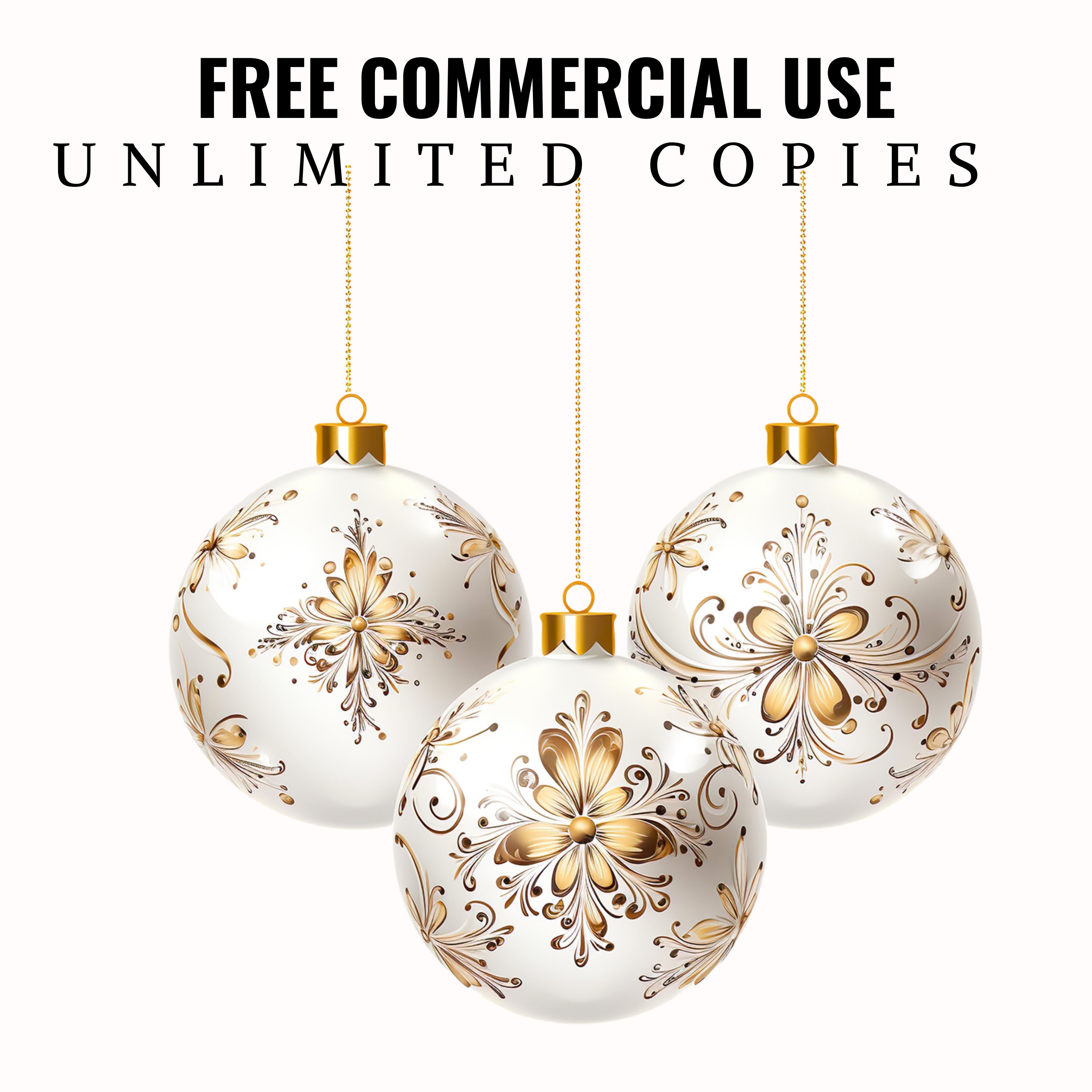 Christmas Baubles Clip Art, Watercolor Balls Decoration, Clip Art Red ...