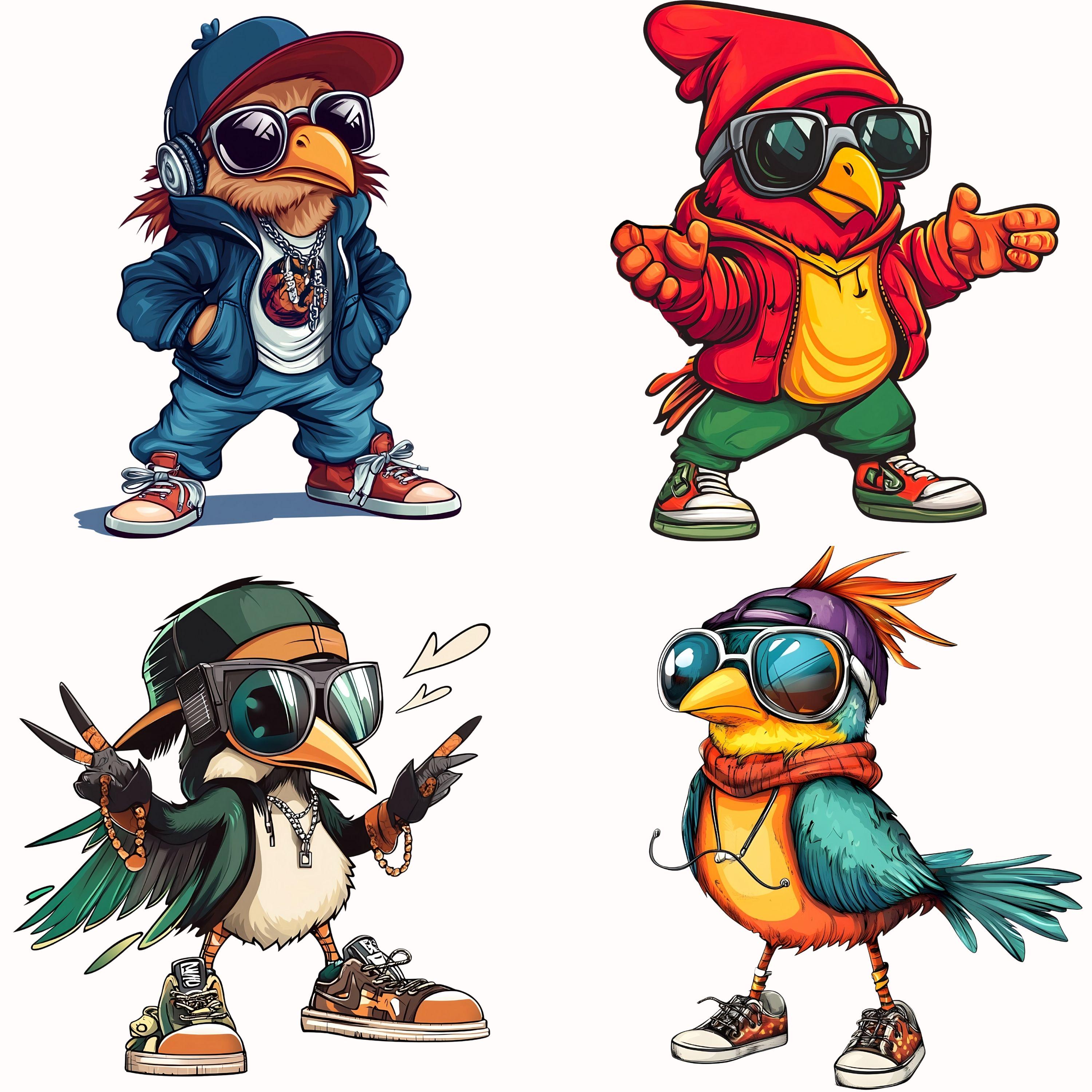 Hip Hop Bird Clipart: Urban Rapper PNG Image (digital Download) - Etsy