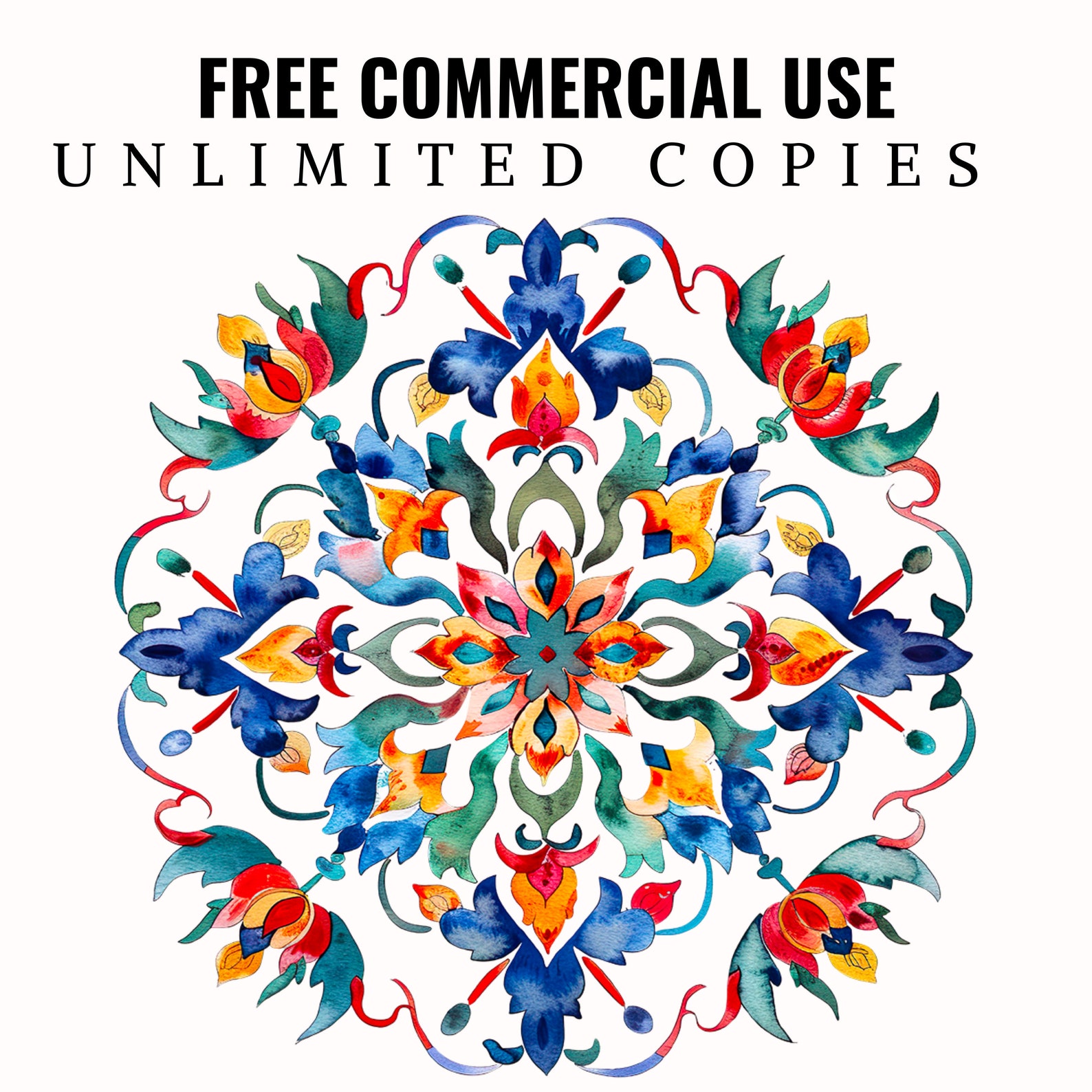 Cute Turkish Art Clip Art, Watercolor Turkic Charm Illustration PNG ...