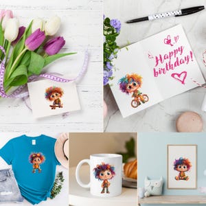 Quirky Hippie Boy Clip Art, Watercolor Eccentric Boho Chic Guy ...