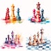 Chess Game Clip Art , Watercolor Chess Game Illustration PNG ...