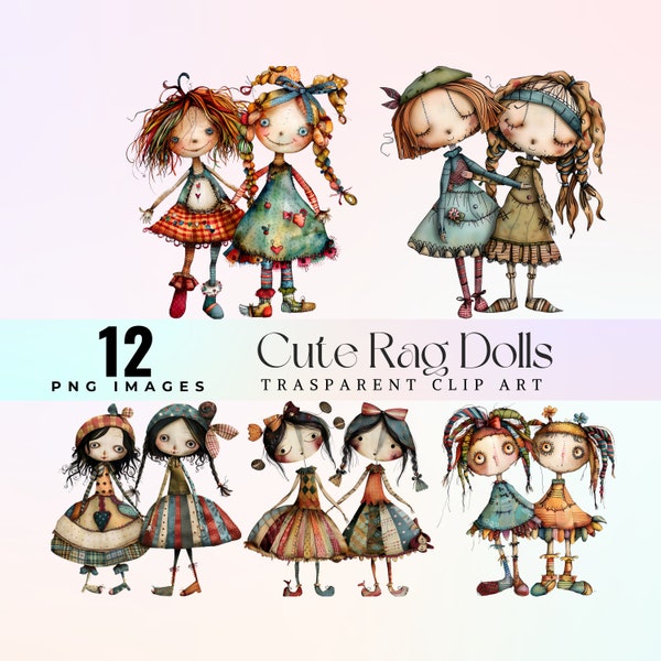 Vintage Rag Doll - Etsy