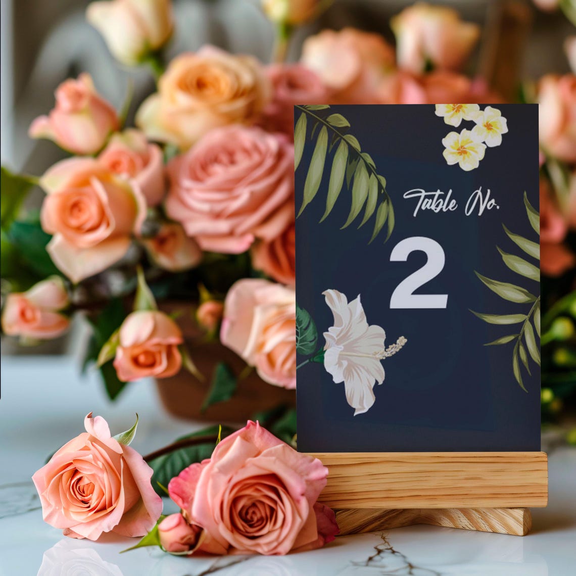 Printable Wedding Table Number Designs | Set of 5 Elegant 5x7 Inch ...