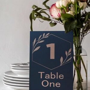 Printable Wedding Table Number Designs | Set of 5 Elegant 5x7 Inch Table Numbers | Instant ...