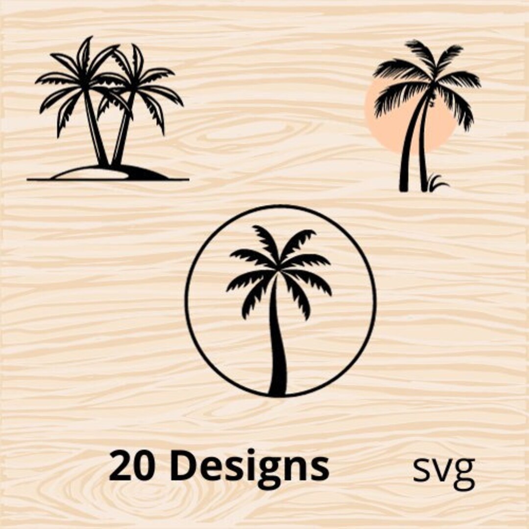 Palm Tree Svg Bundle Palm Tree Clipart Cut Files for Cricut - Etsy