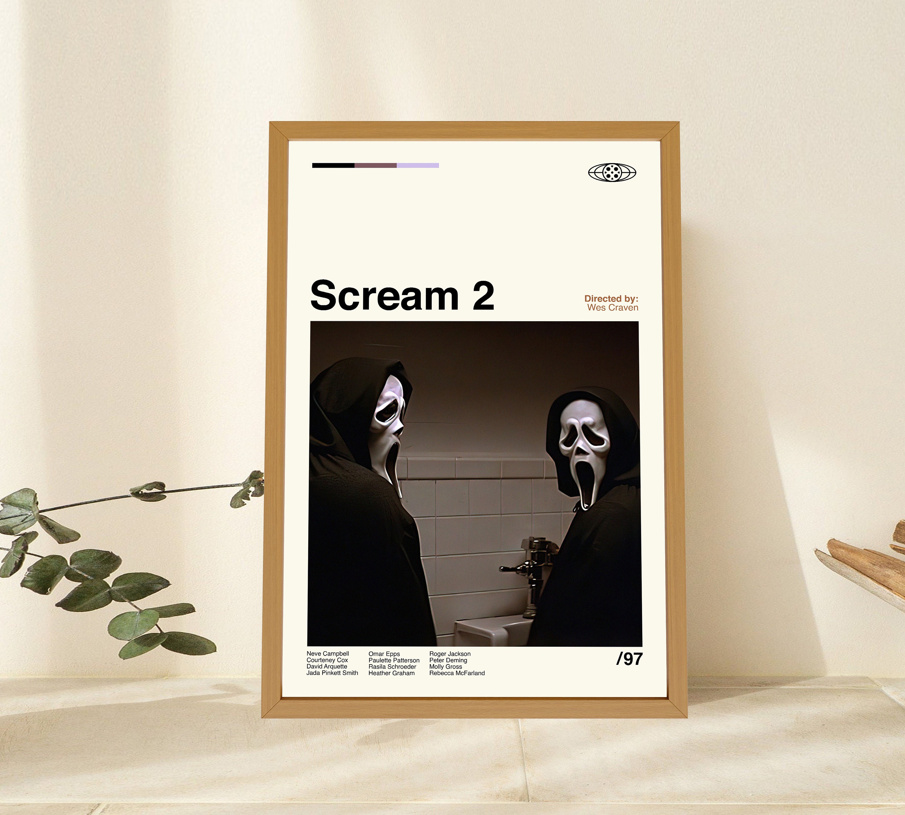 Scream Poster, Ghostface Wall Art, Vintage Modern, Vintage Poster, Minimalist Art, Wall Decor ...