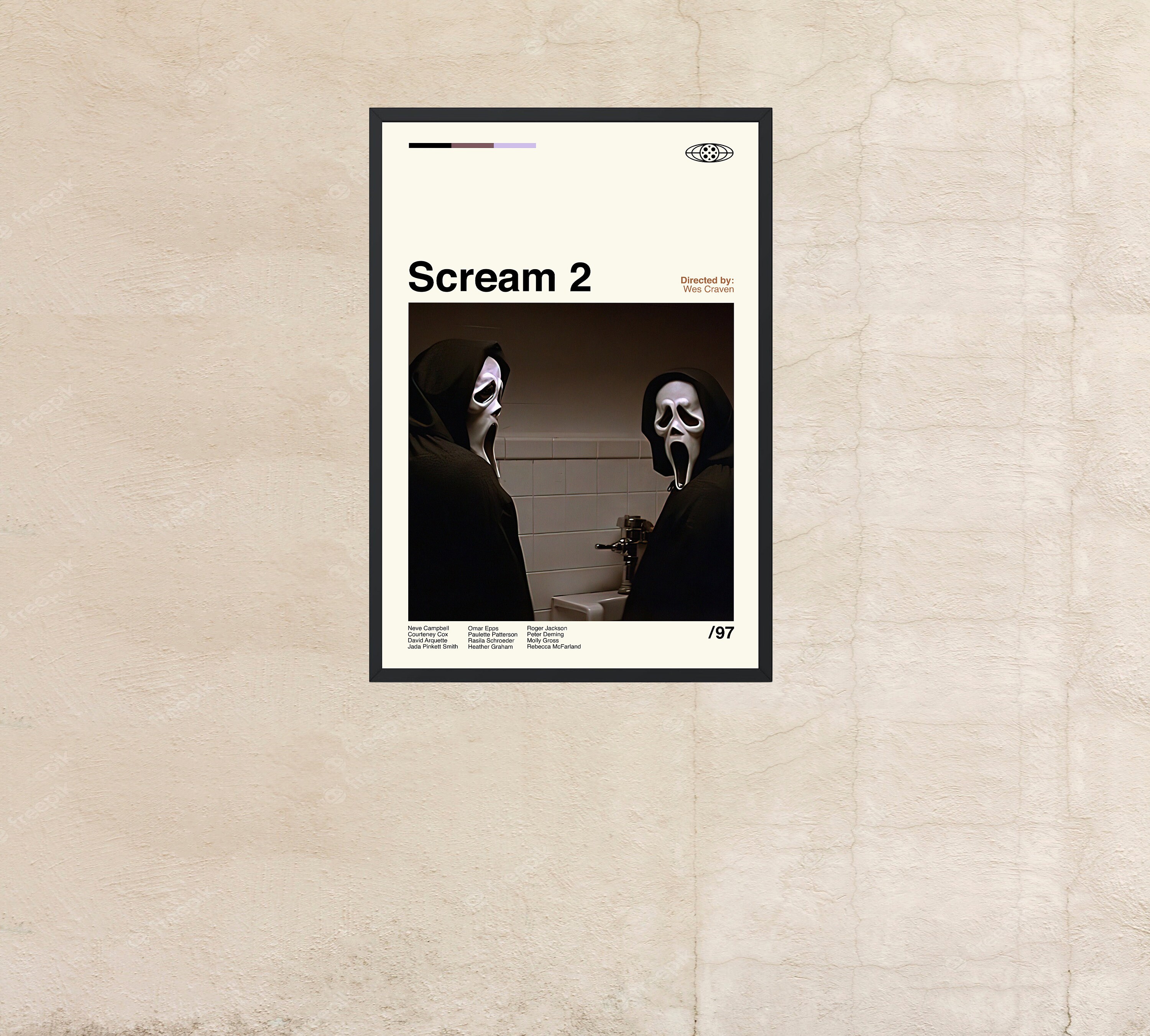 Scream Poster, Ghostface Wall Art, Vintage Modern, Vintage Poster, Minimalist Art, Wall Decor ...