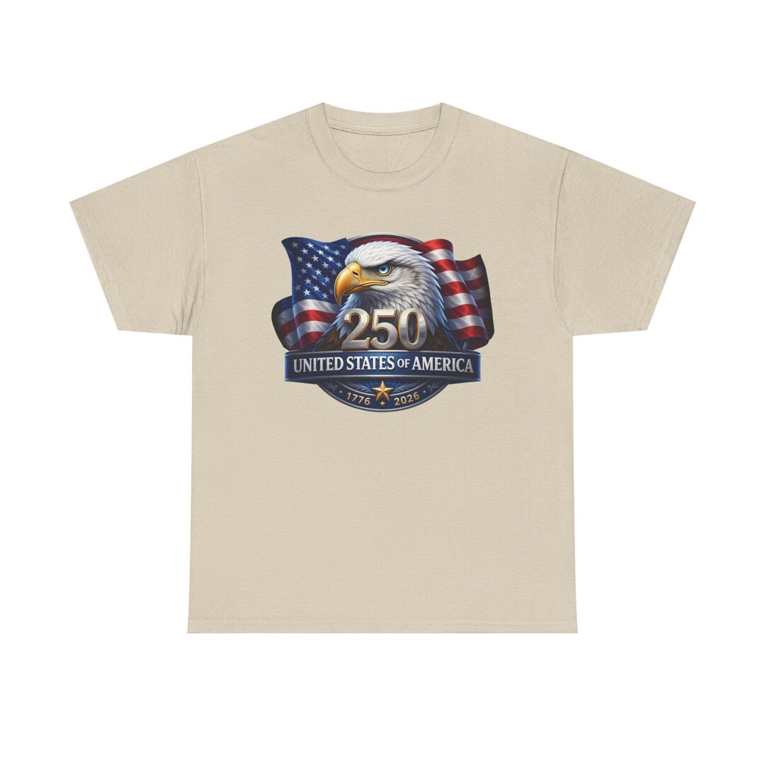 USA 250th Semiquincentennial Eagle Emblem T-shirt | 1776-2026 ...