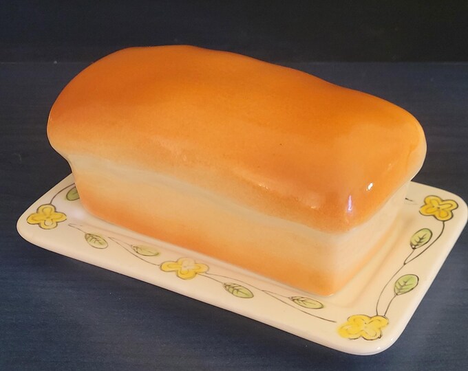Butter Dish Shaped Like Loaf of Bread. Cute Novelty Kicten/home Decor ...