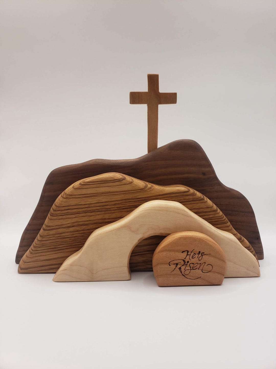 Handmade Wooden Empty Tomb Display: Easter Resurrection Scene Decor - Etsy